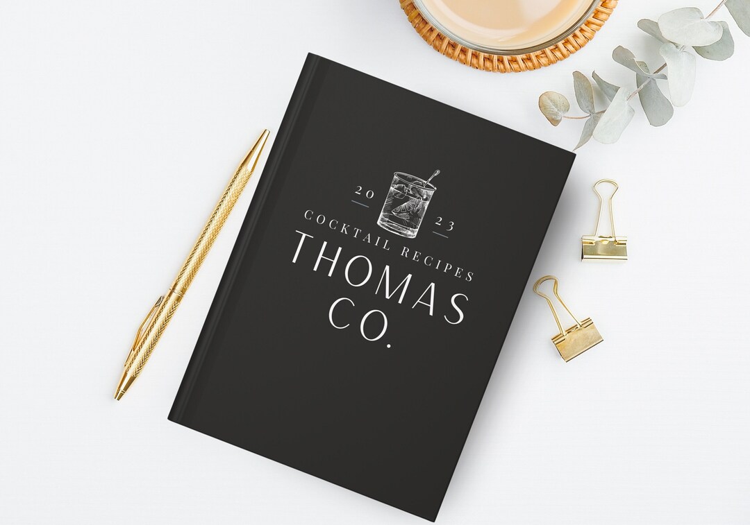 Custom Cocktail Recipe Book Personalized Drink Recipe Book Gift for ...