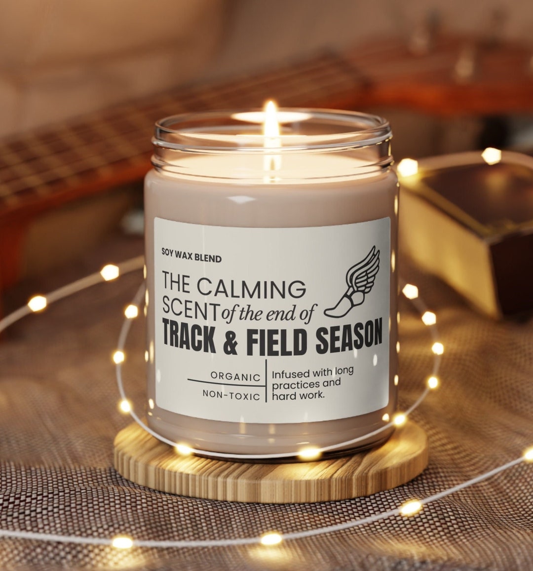 Track and Field Soy Candle Gift for Track Coach Team Mom Dad End of ...