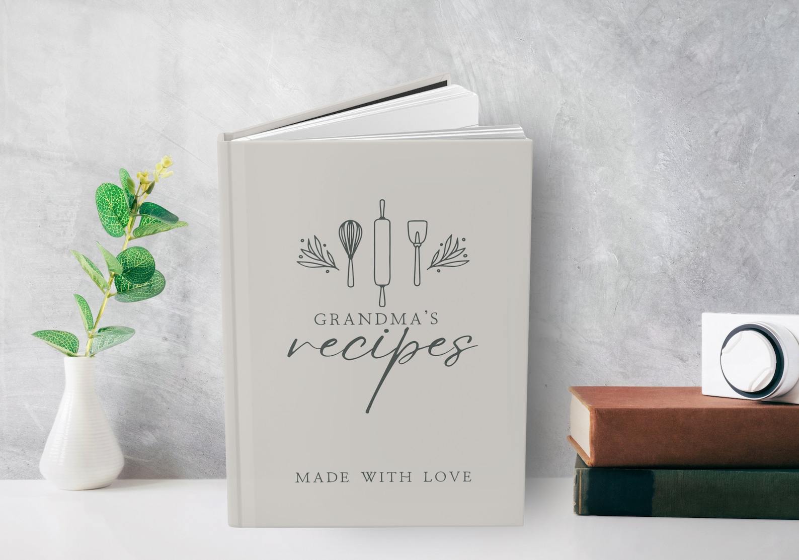 Personalized Recipe Book Gift Custom Family Recipe Book Dad Mom Grandma ...