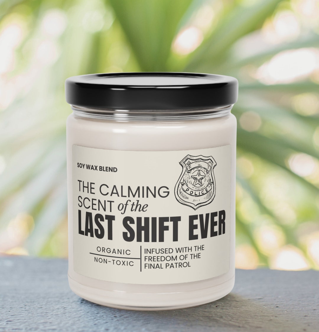 Police Officer Retirement Candle Gift for Retired Police Boss Coworker ...