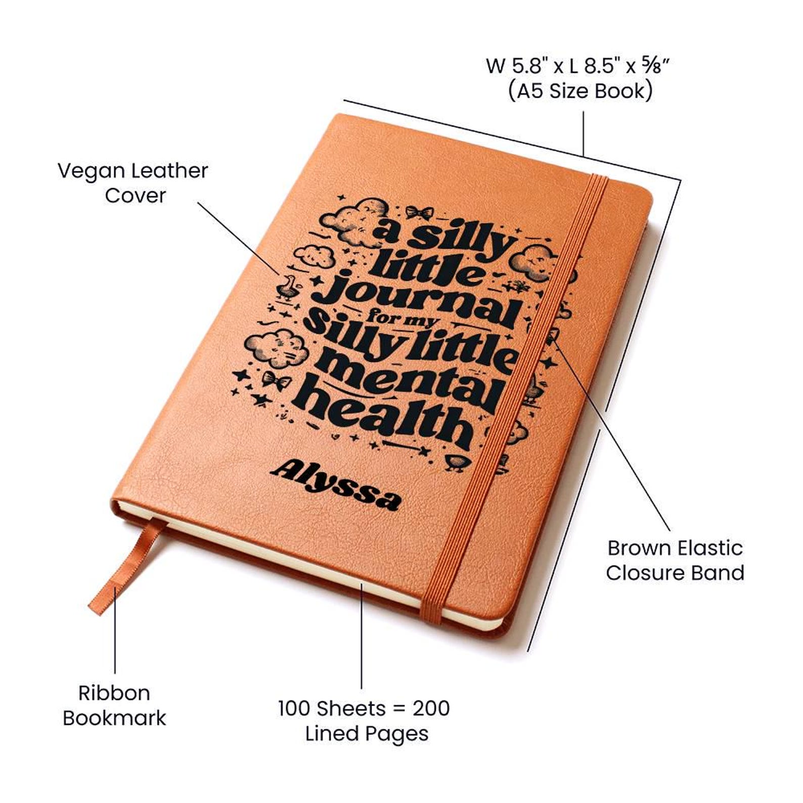 Silly Little Journal for My Silly Little Mental Health Journal Anxiety ...