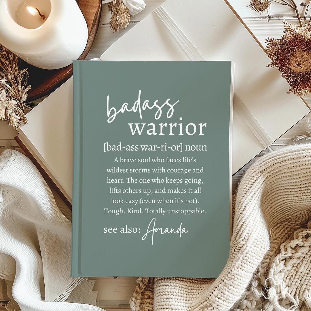 Personalized Warrior Journal Badass Survivor Gifts Cancer Recovery ...