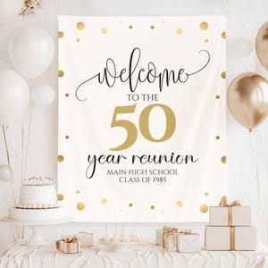 High School Class Reunion Banner Custom College Homecoming Reunion ...