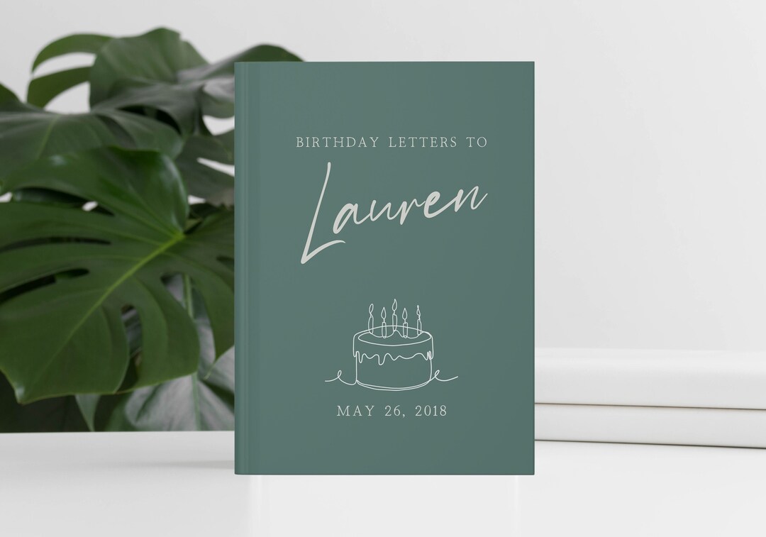 Birthday Keepsake Journal Personalized Birthday Memory Book New Baby ...