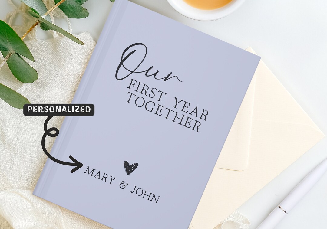 Our First Year Together Book Personalized Paper Anniversary Gift for ...