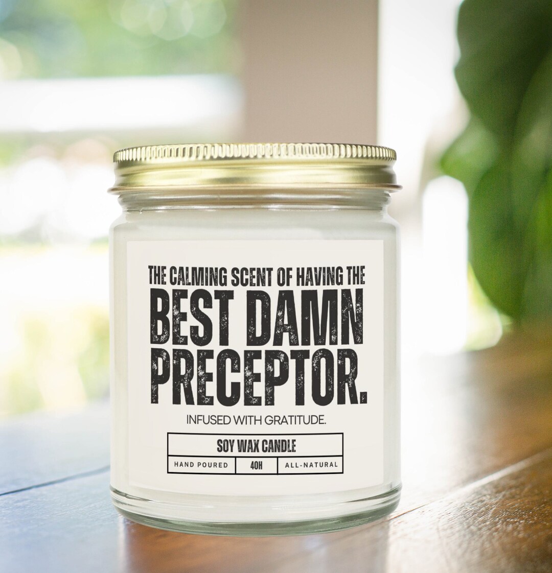 Best Damn Preceptor Soy Candle Nurse Preceptor Thank You Gifts End of ...