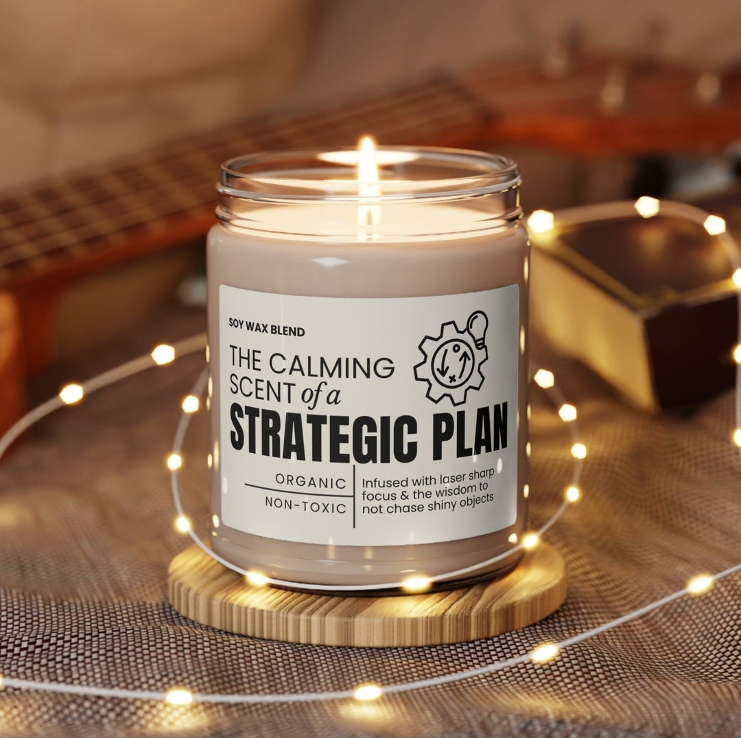 Funny Co-worker Candle Strategic Plan Gift for Manager Boss Day Present ...