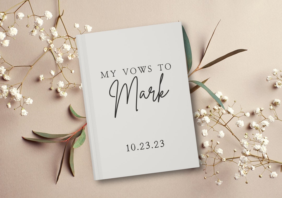 Personalized Vows Book His and Hers for Wedding Ceremony Vow Books Set ...