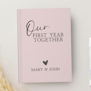 Our First Year Together Book Personalized Paper Anniversary Gift for ...
