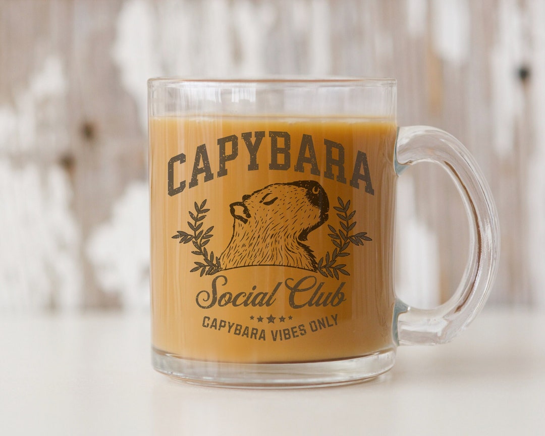 Capybara Social Club Mug Cute Capybara Gifts for Capy Lover Don't Worry ...