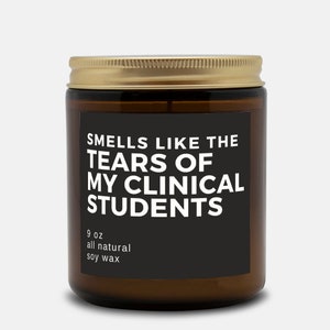 Funny Clinical Instructor Candle Gift for Preceptor Clinical Rotations ...