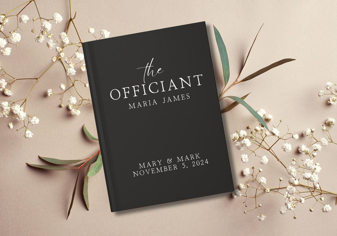 Personalized Wedding Officiant Journal Thank You Gift Officiant ...