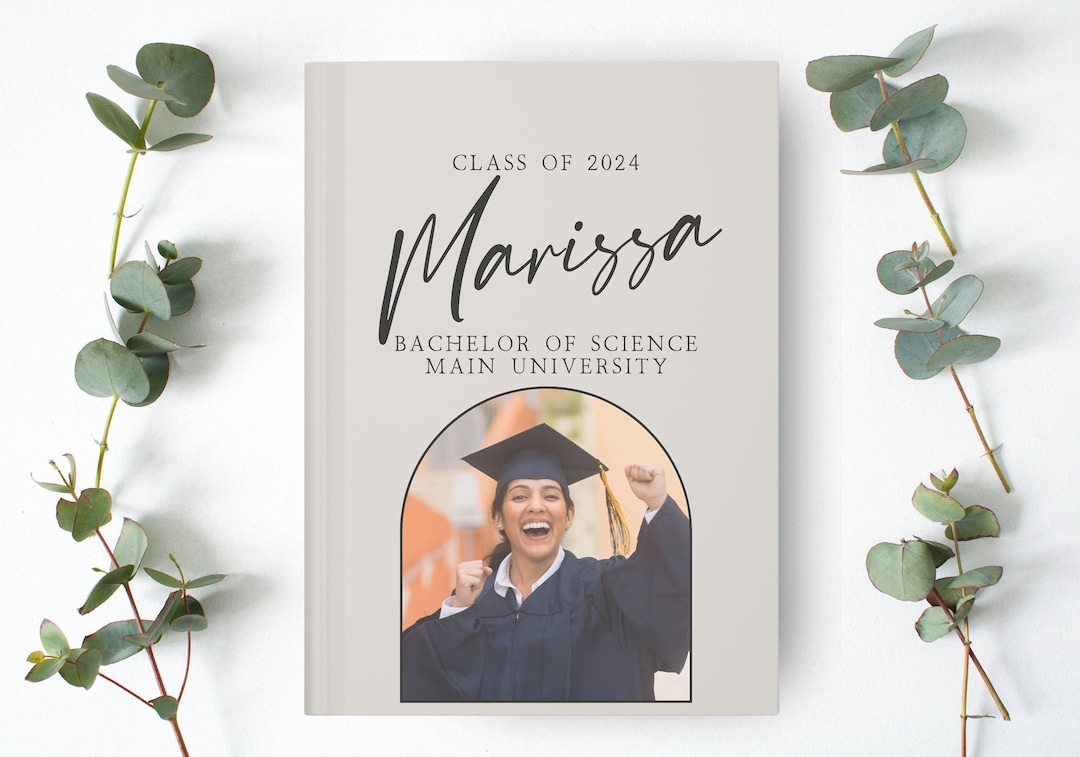 Personalized Graduation Party Guest Book Custom Graduate Memory Journal ...