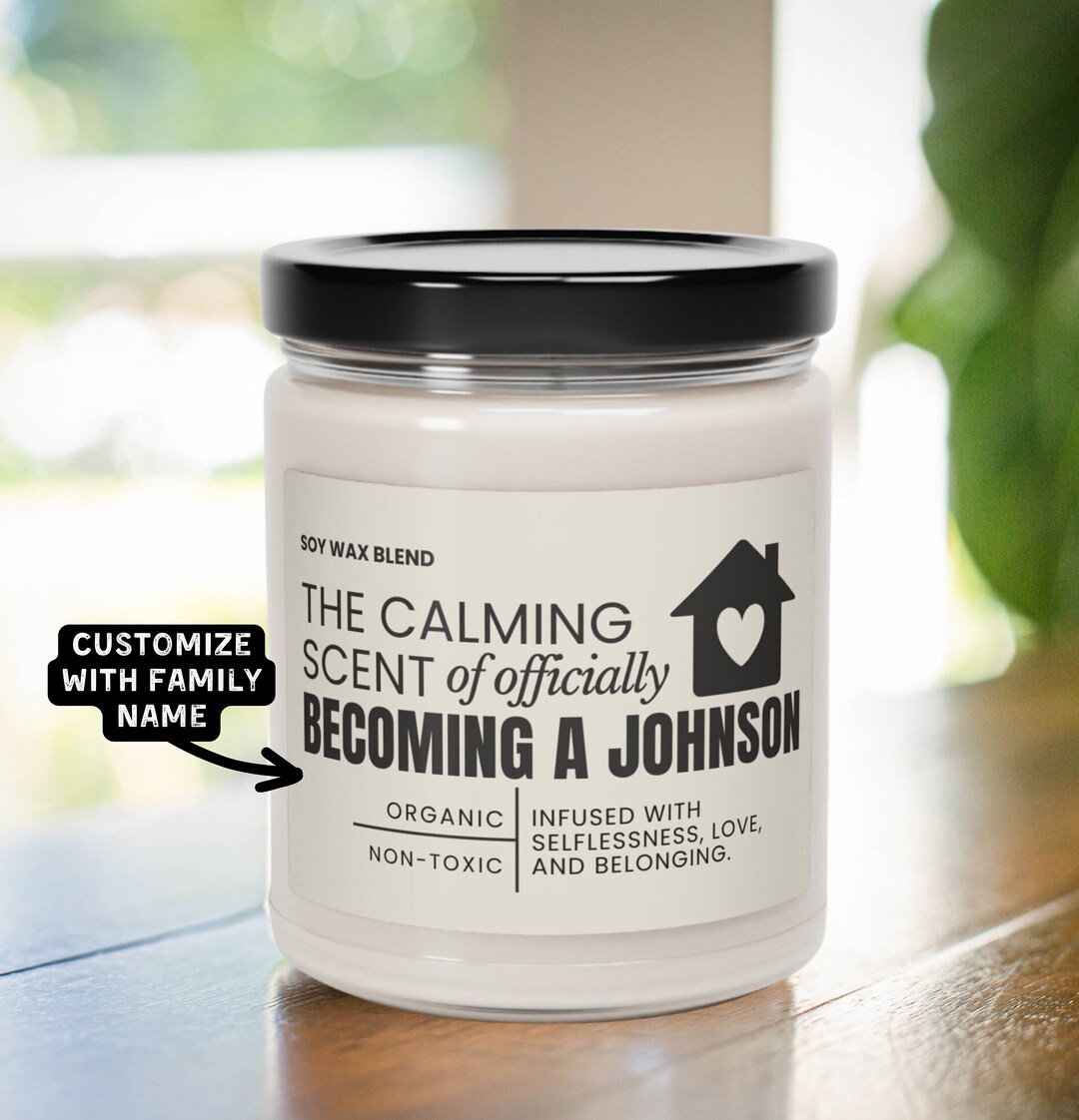 Custom Finalized Adoption Candle Personalized Adopted Gifts Happy ...