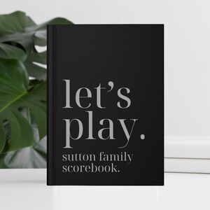 Personalized Game Score Book Custom Family Game Night Scorekeeping ...