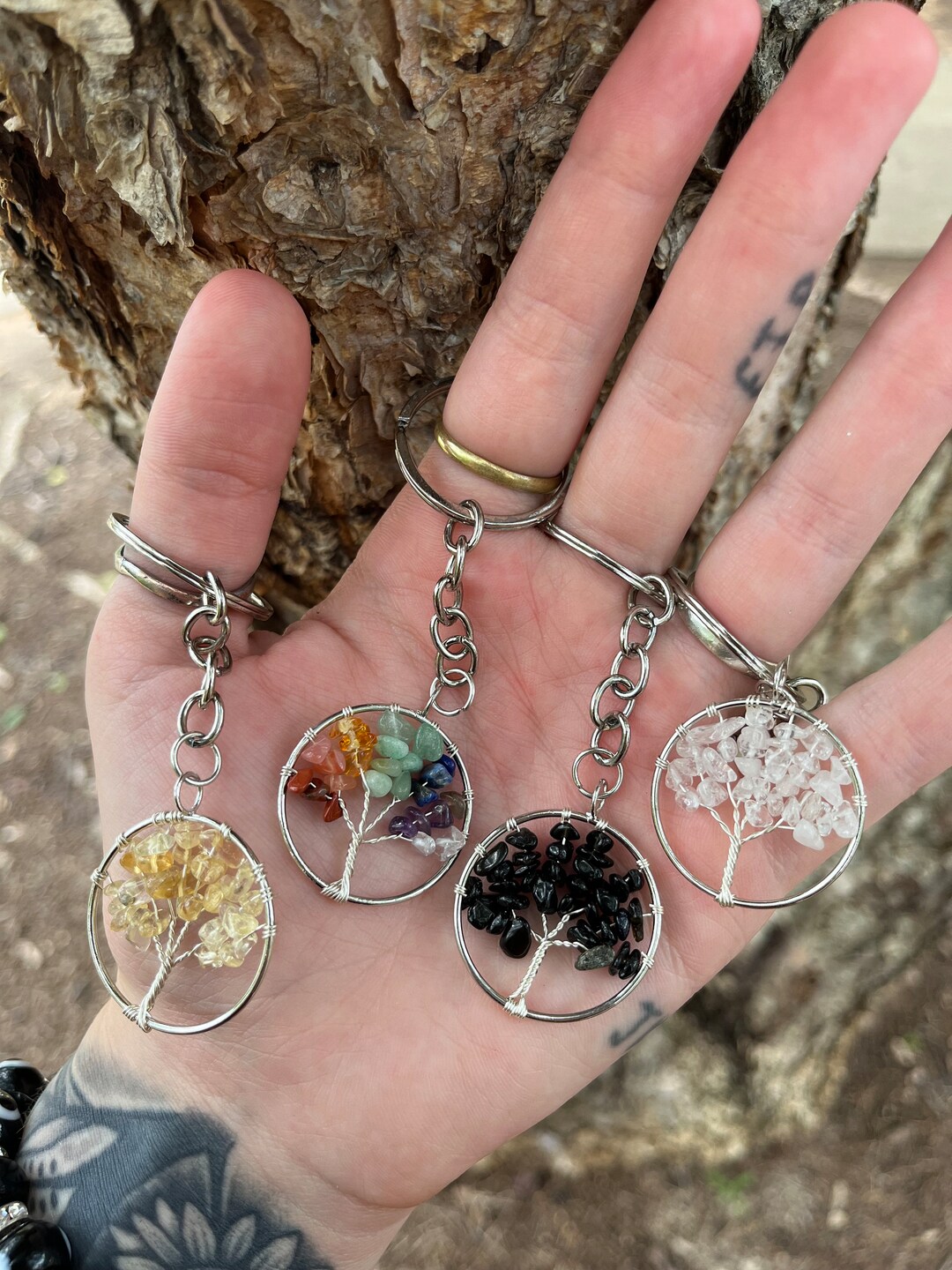 Tree of Life Keychains - Etsy