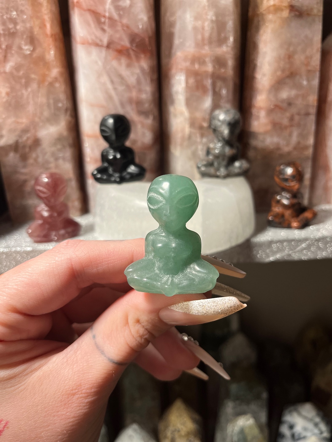 Crystal Alien Carvings - Etsy