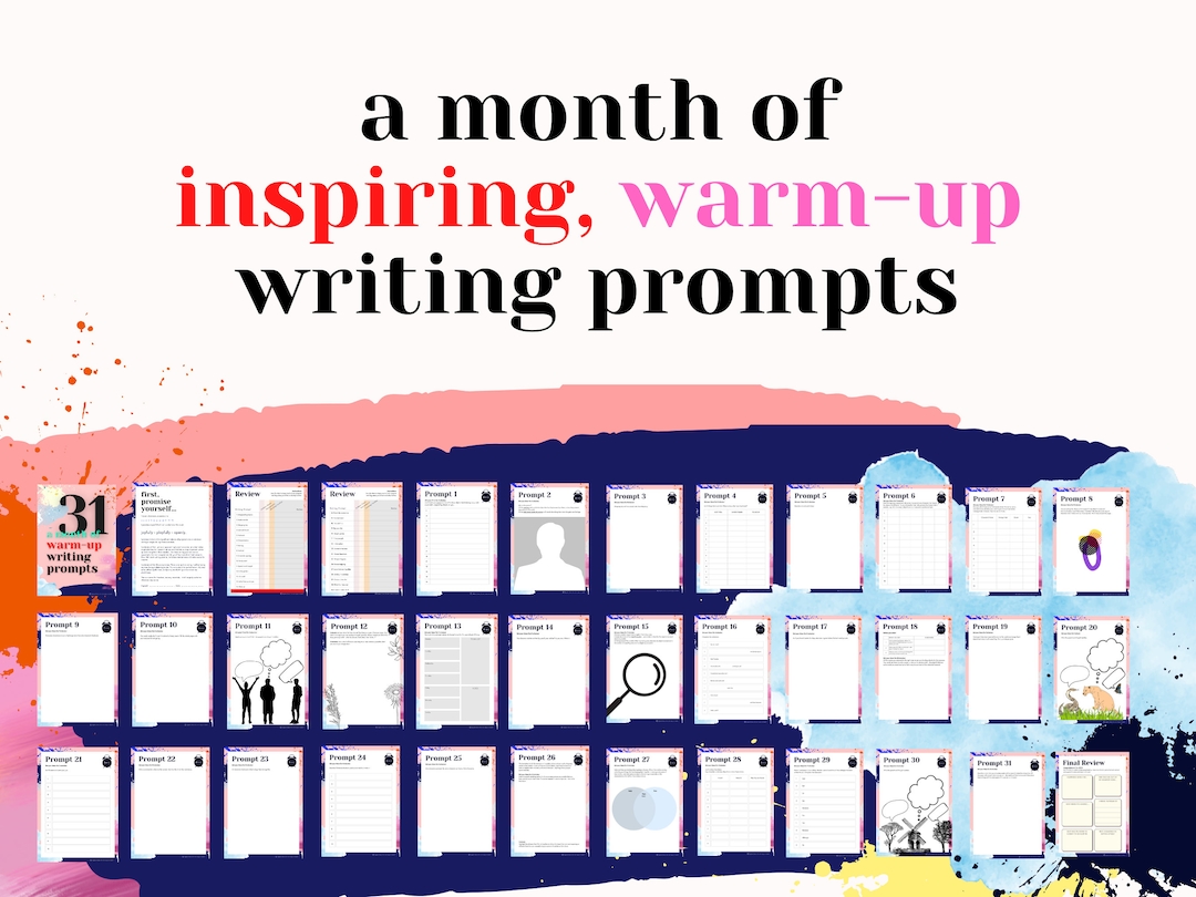 31 Creative Writing Prompts: A Month of Printable Templates & Ideas ...