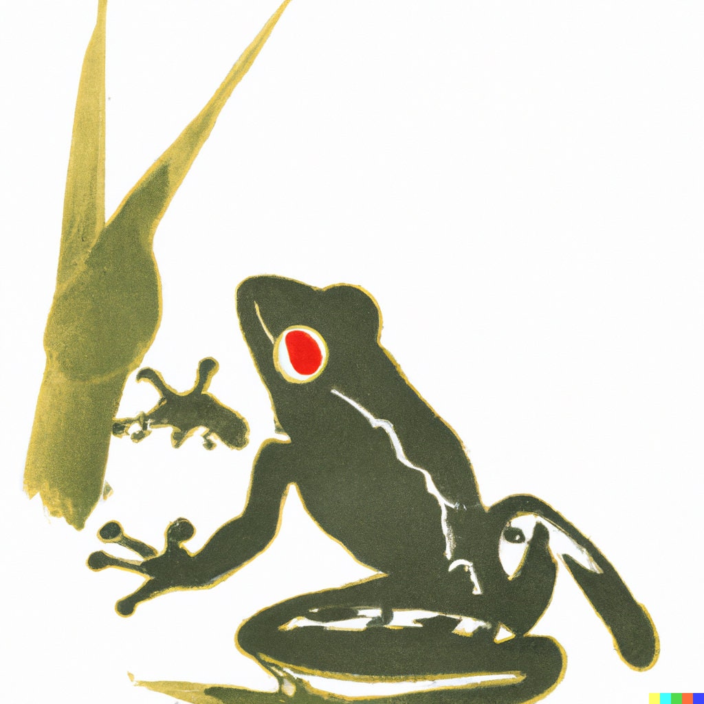Ukiyo-e Frog Series Printable Digital Download Wall Art Office - Etsy