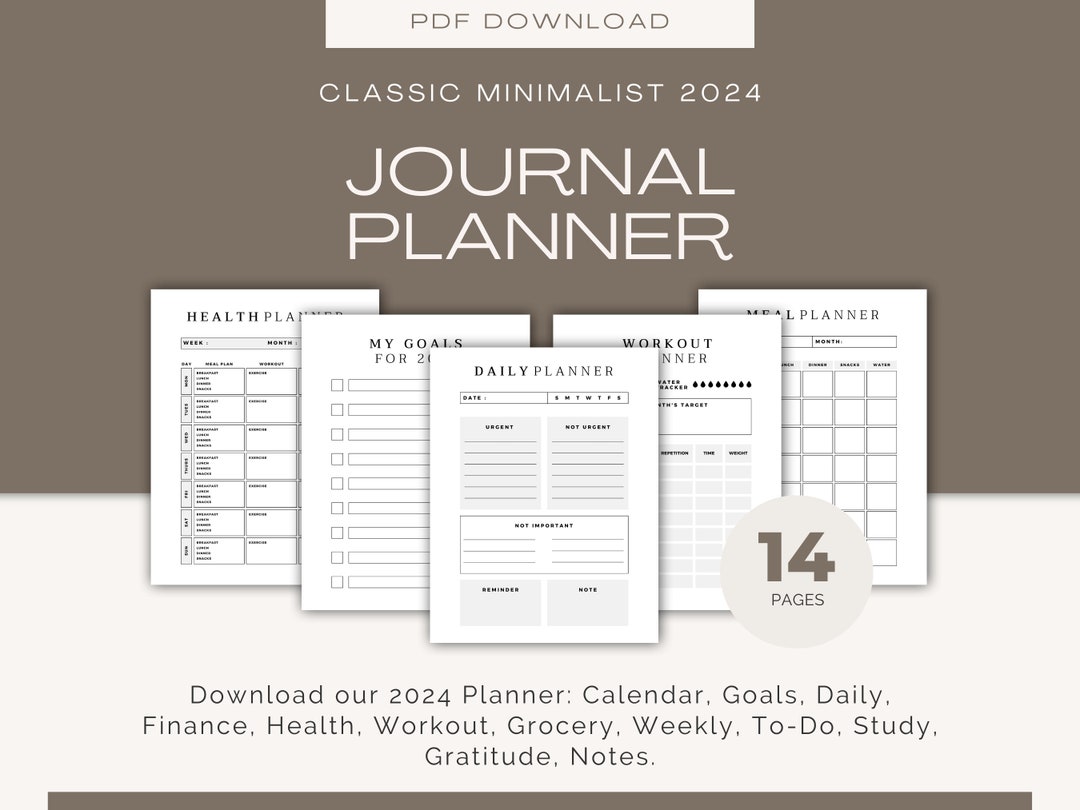 2024 Ultimate Planner: Calendar Goals Daily Finance Health - Etsy