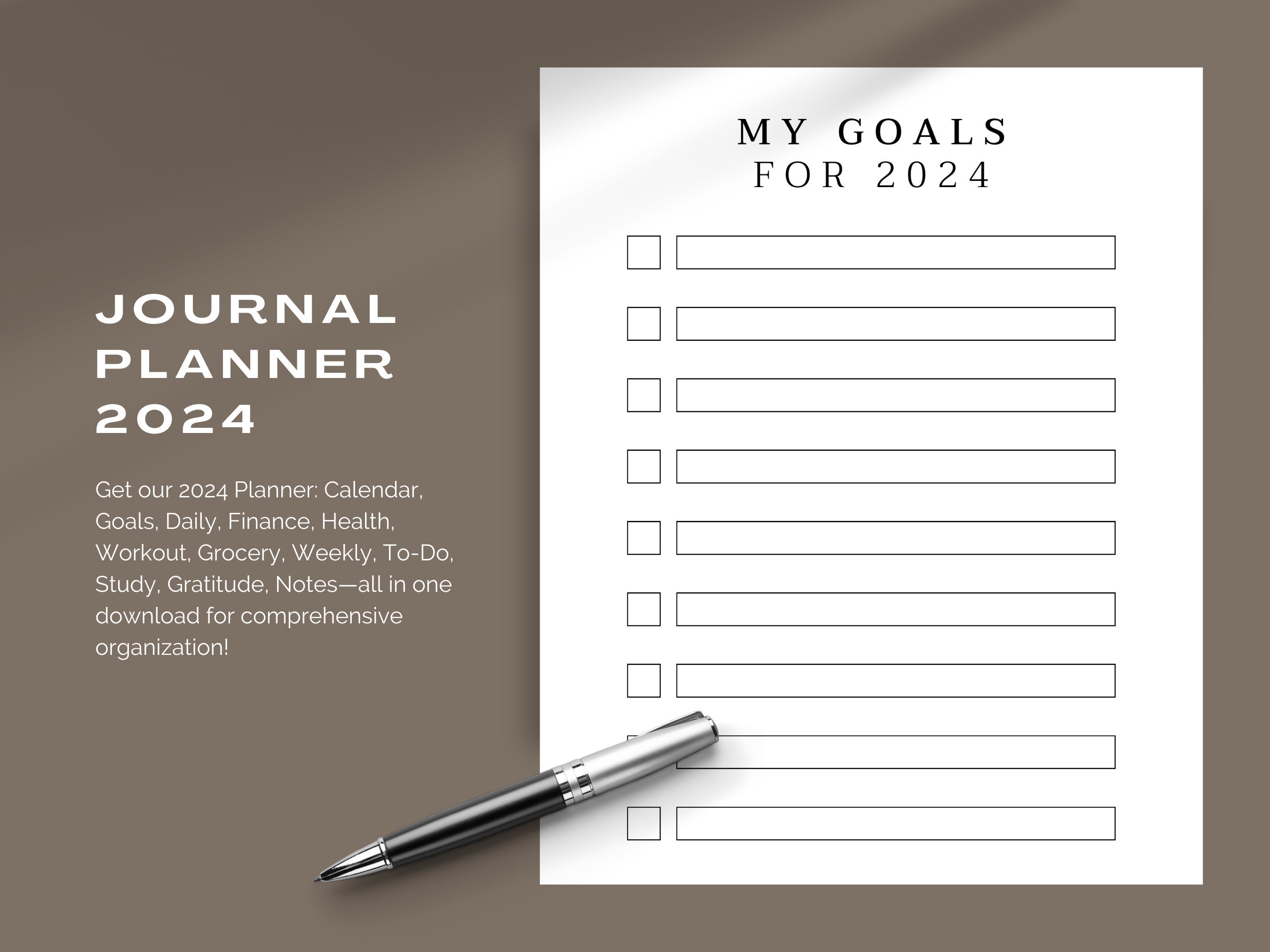 2024 Ultimate Planner: Calendar Goals Daily Finance Health - Etsy