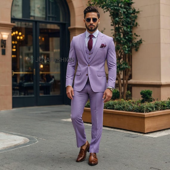 Lavender Suit For Wedding Wedding Suits For Men Lavender Etsy.de