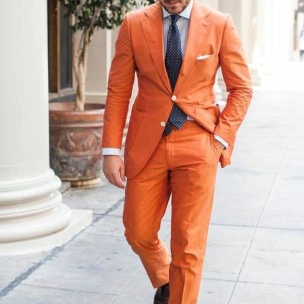 Rust Color Suit - Etsy