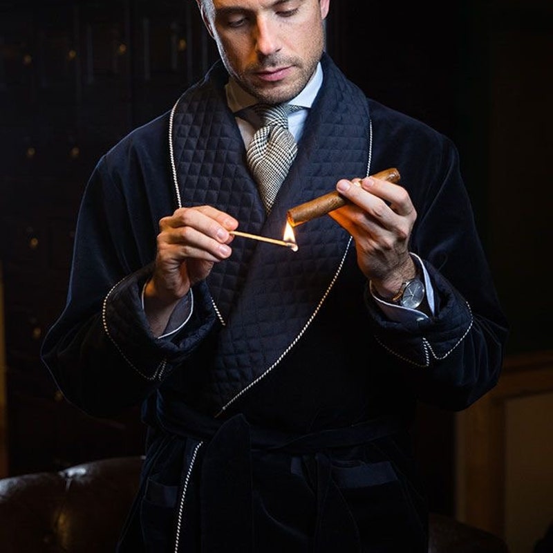 Velvet Smoking Jacket - Etsy