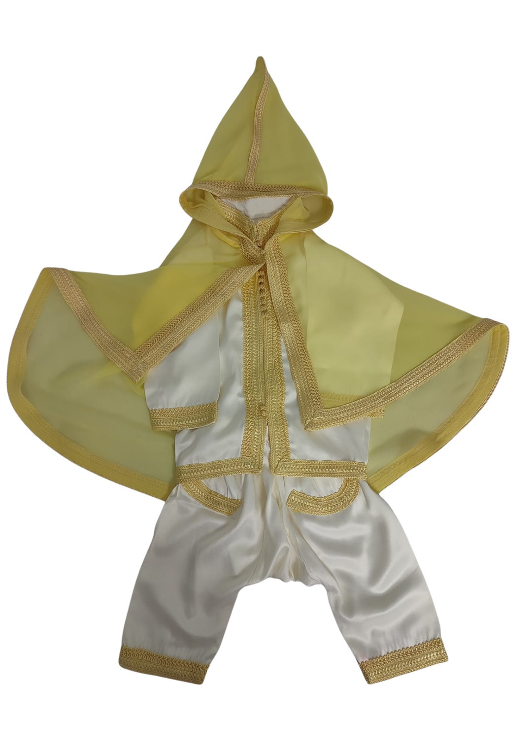 Moroccan Jabador With Selham for Children, 3 Piece Kaftan for Children ...