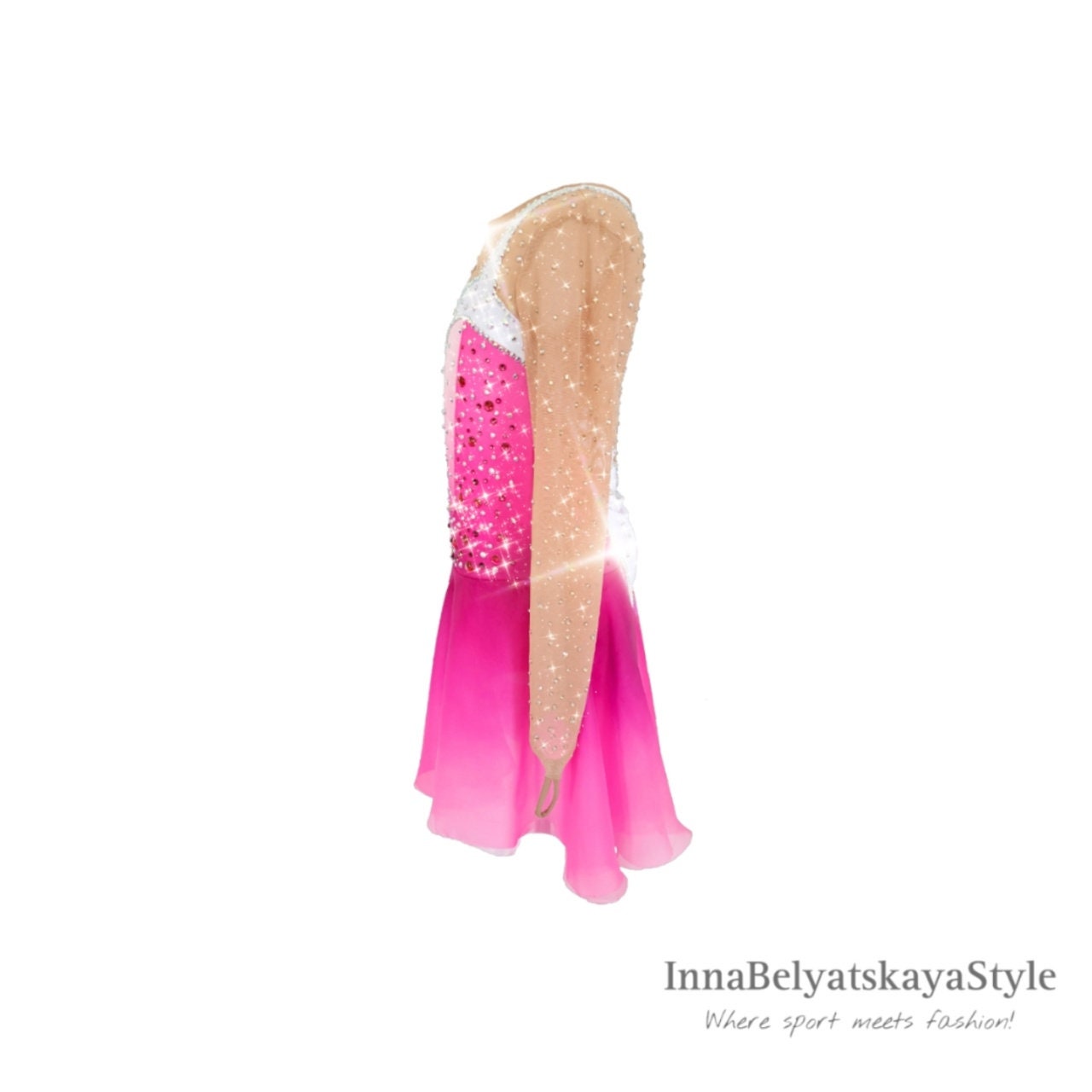 NEW Pink "barbie" Figure Skating Dress, Ice Skating Dress, Kids Ice ...