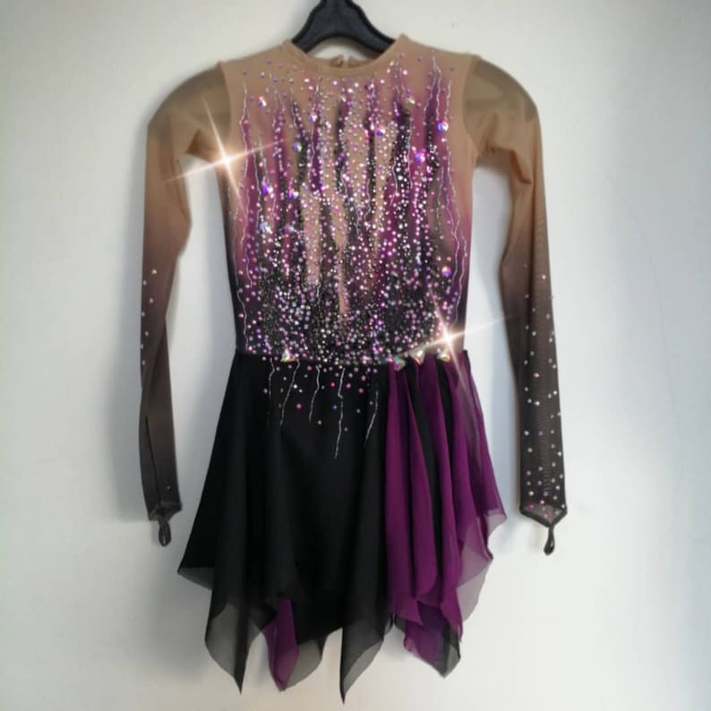 NEW Figure Skating Dress symphony Merlot Ice - Etsy
