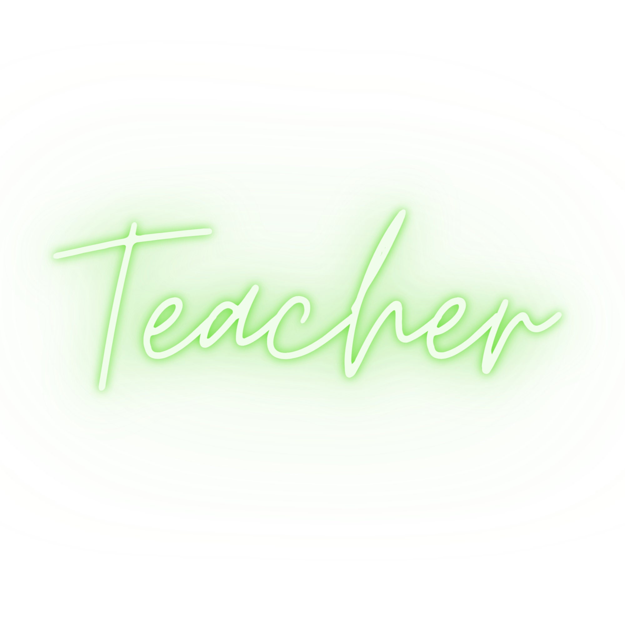 Teacher Logo | Neon Teacher Template - Etsy