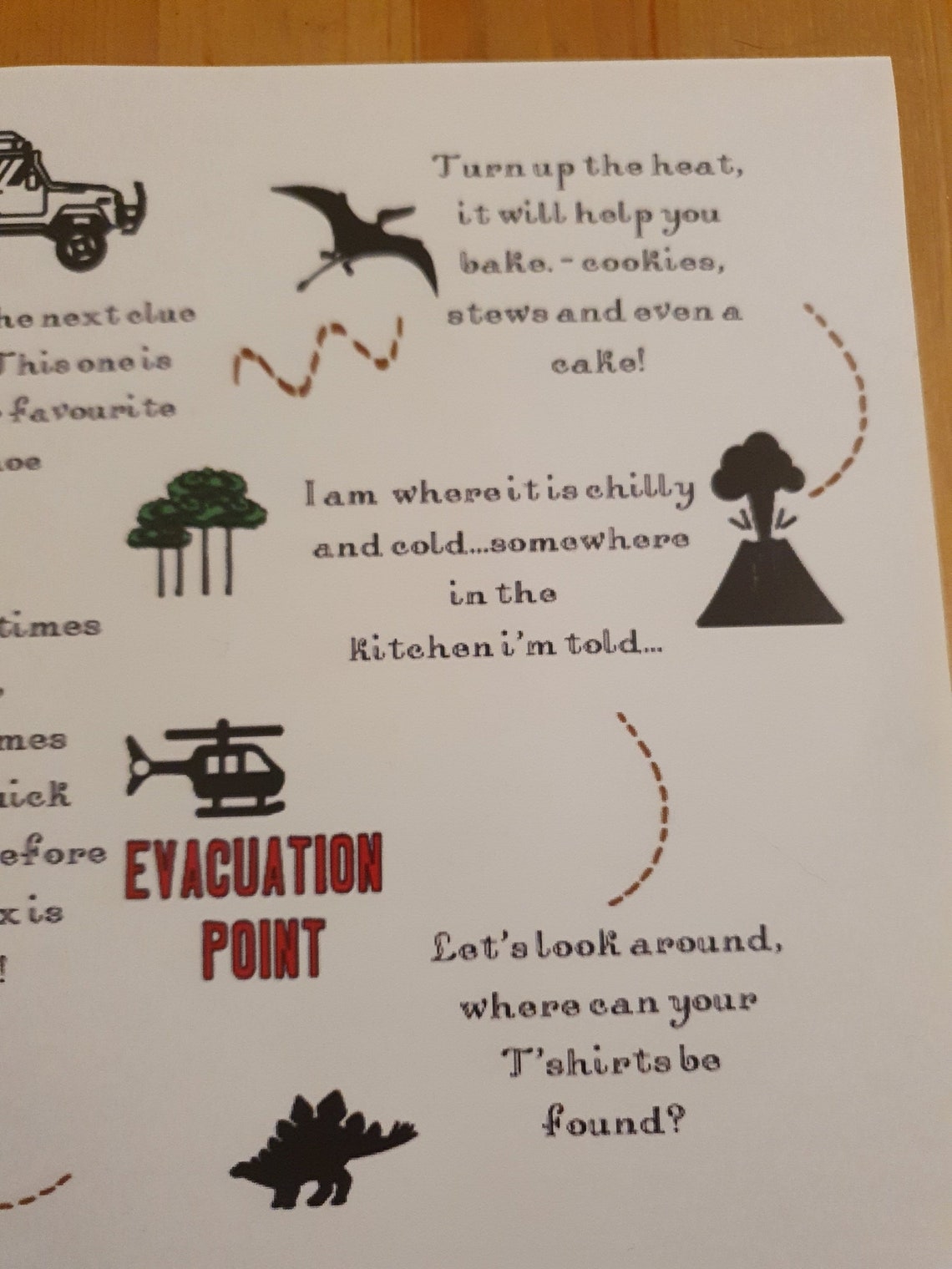 Dinosaur Themed Treasure Hunt Map PDF, Downloadable Attachment - Etsy