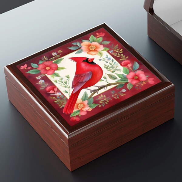 Cardinal Jewelry Box - Etsy