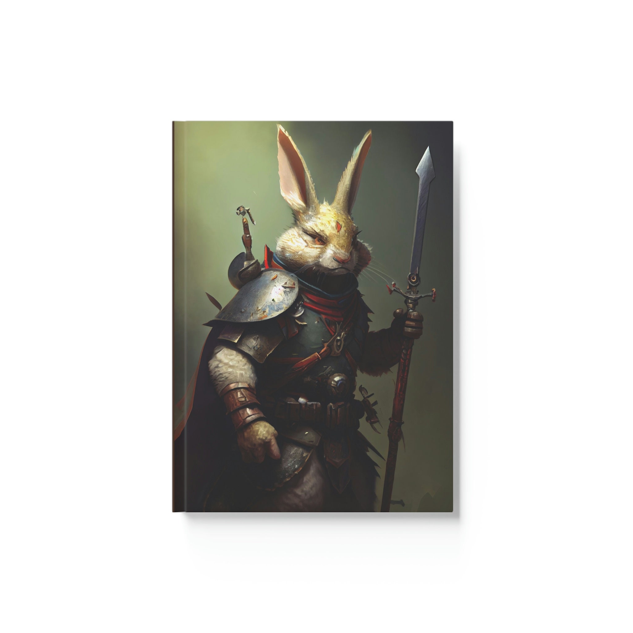 Warrior Bunny Hard Backed Journal - Etsy