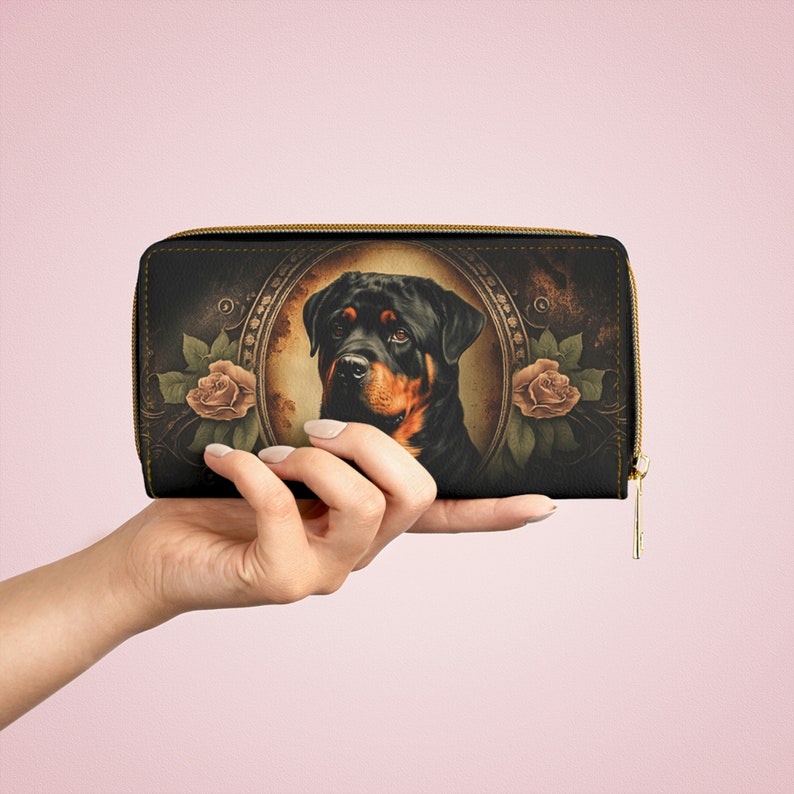 Rottweiler Zipper Wallet Cottagecore Mid-century Modern Dog - Etsy
