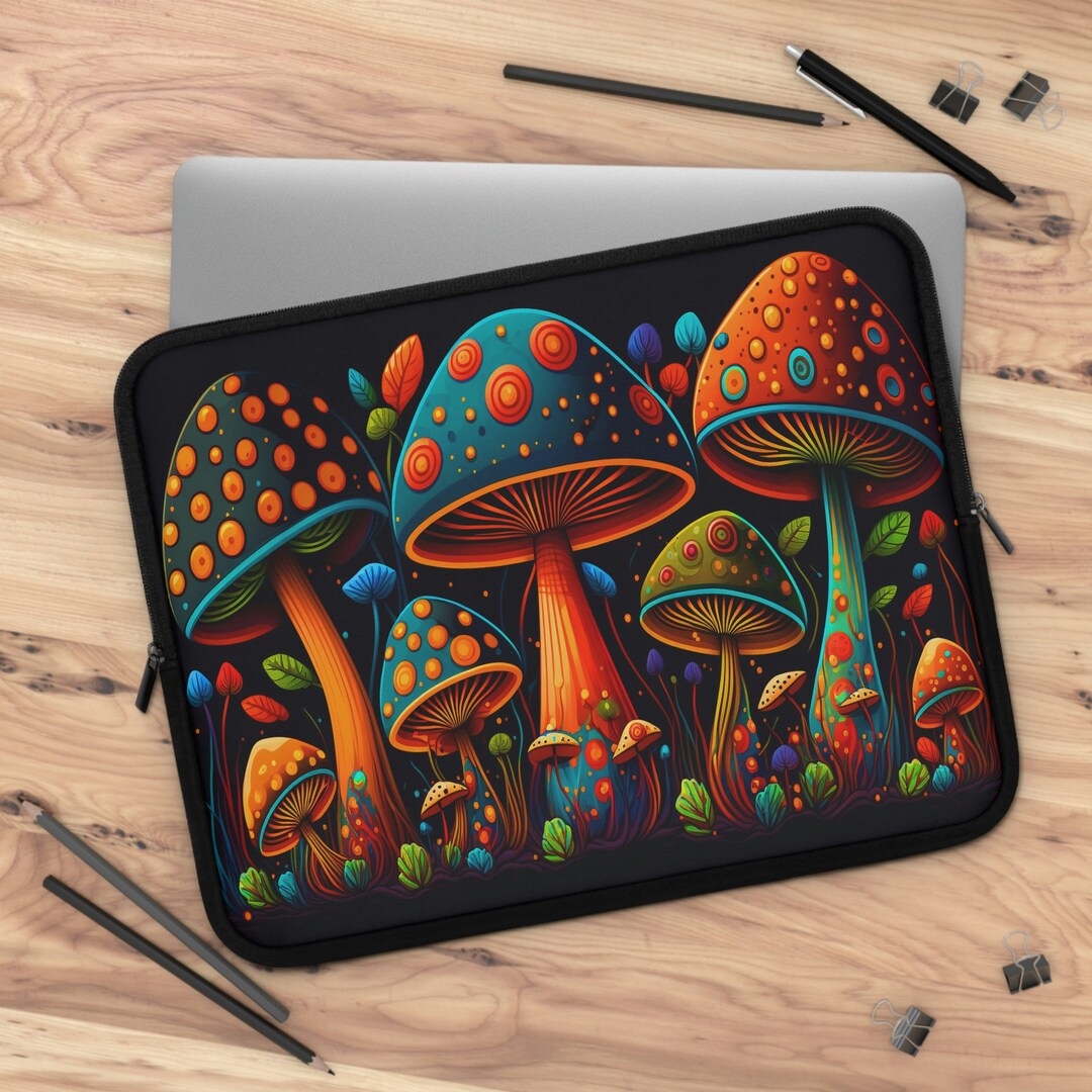 Boho Cottagecore Magic Mushrooms Laptop Sleeve MacBook Case Laptop Bag ...