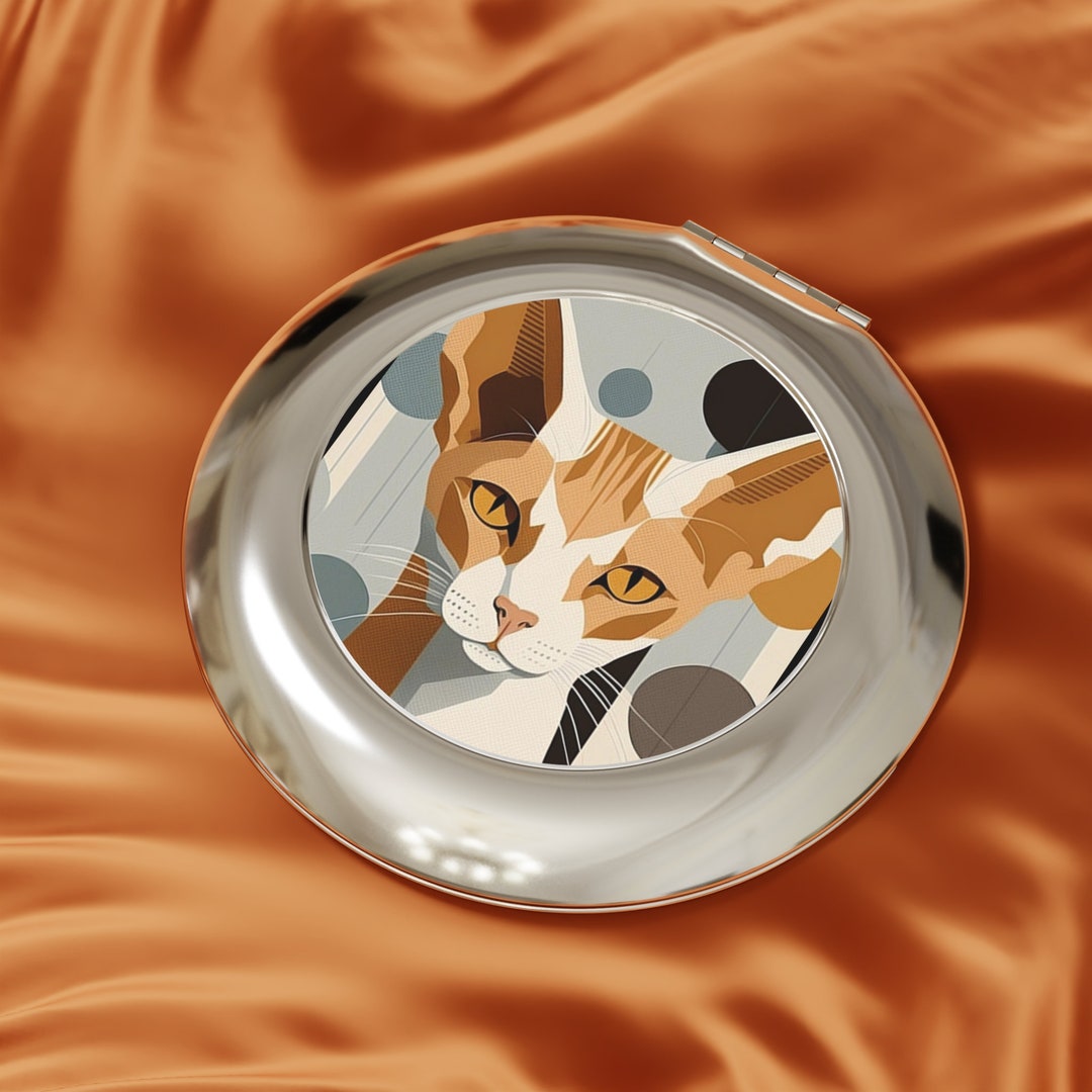 Mid-century Modern Cornish Rex Compact Travel Mirror - Etsy