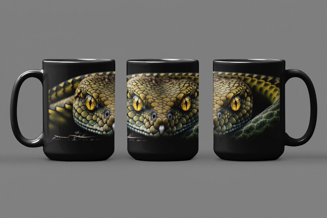 Rattlesnake Shaped Coffee Mugs