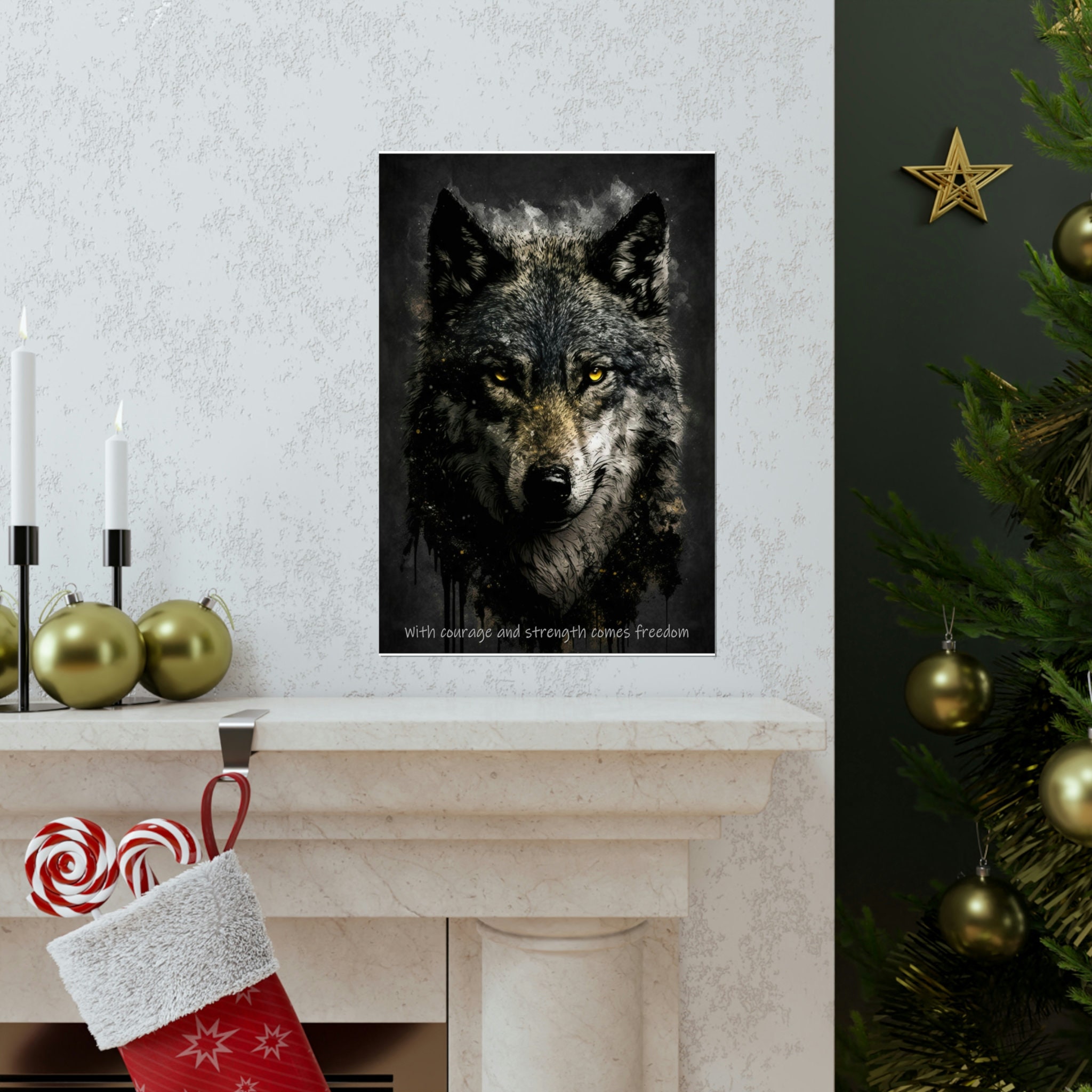 Courage Wolf Christmas