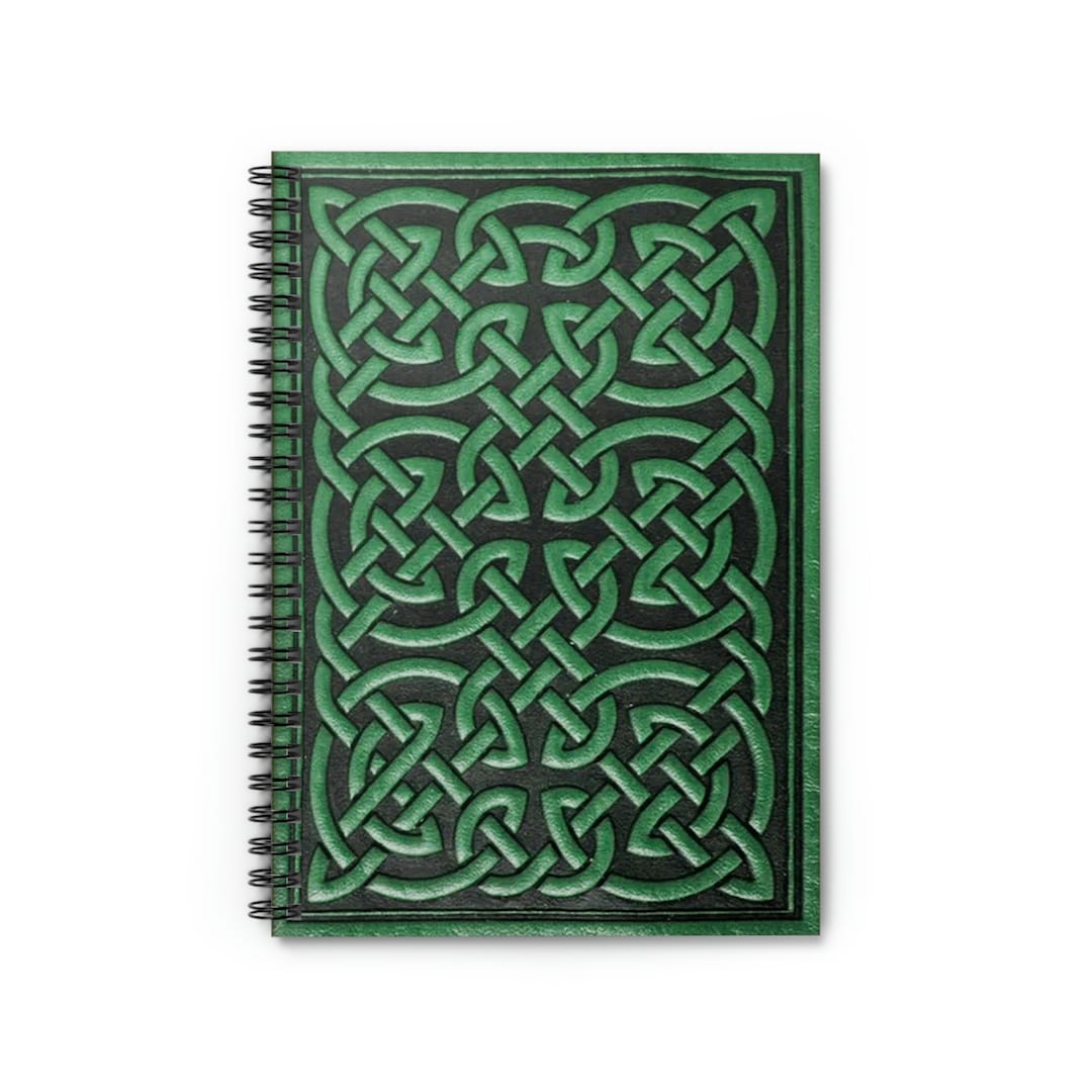 Emerald Green Celtic Spiral Notebook Ruled Line Irish - Etsy Australia