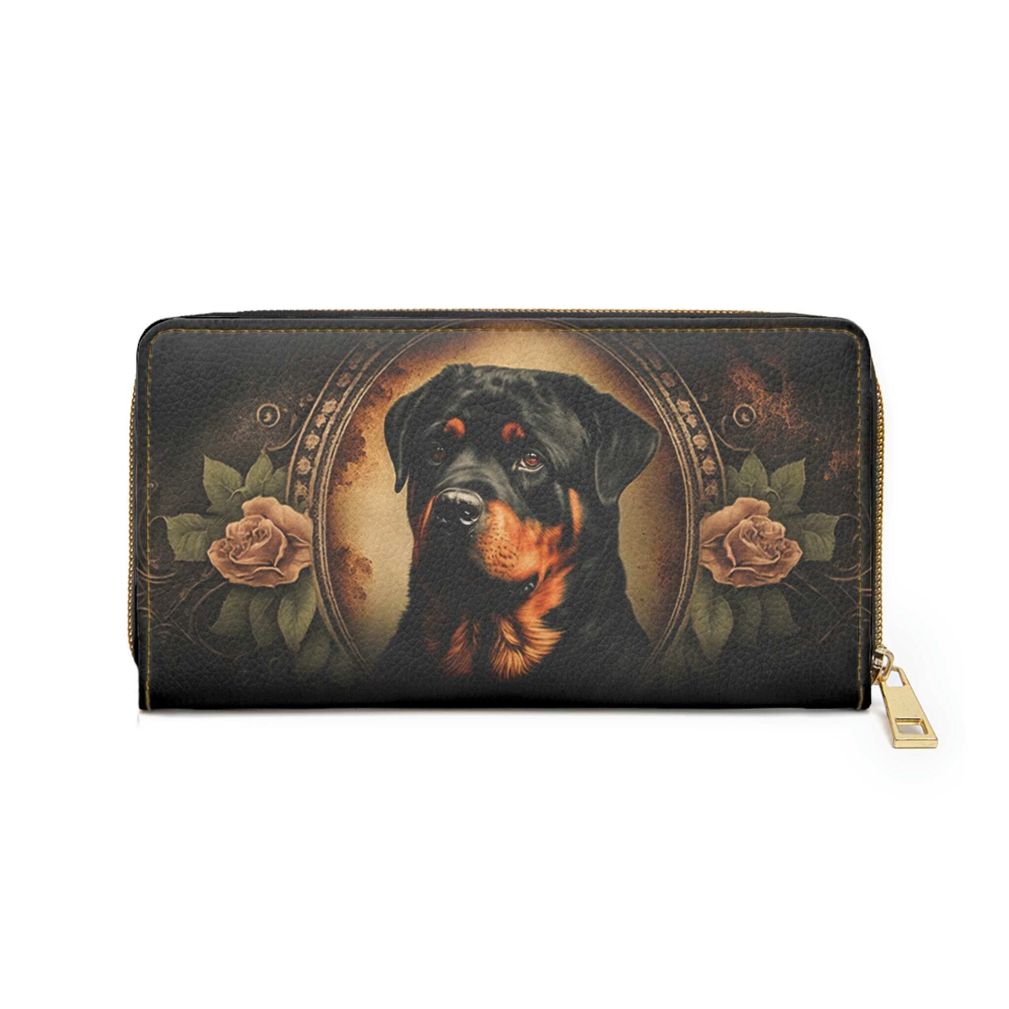 Rottweiler Zipper Wallet Cottagecore Mid-century Modern Dog - Etsy