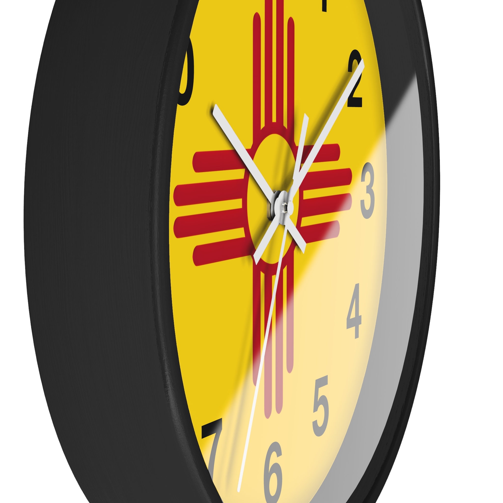New Mexico Flag Zia Wall Clock Unique Gift for New Mexican - Etsy