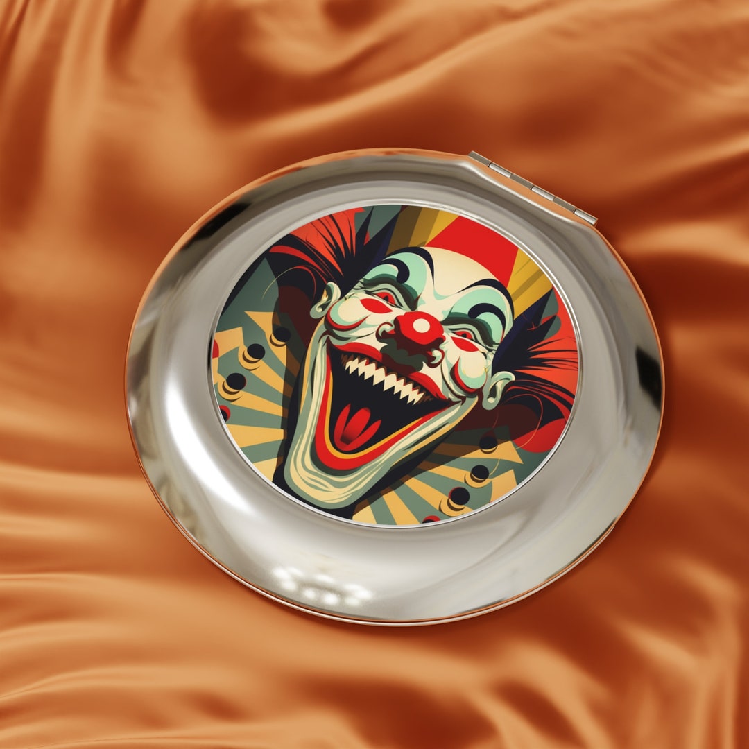 Evil Insane Laughing Clown Compact Travel Mirror - Etsy
