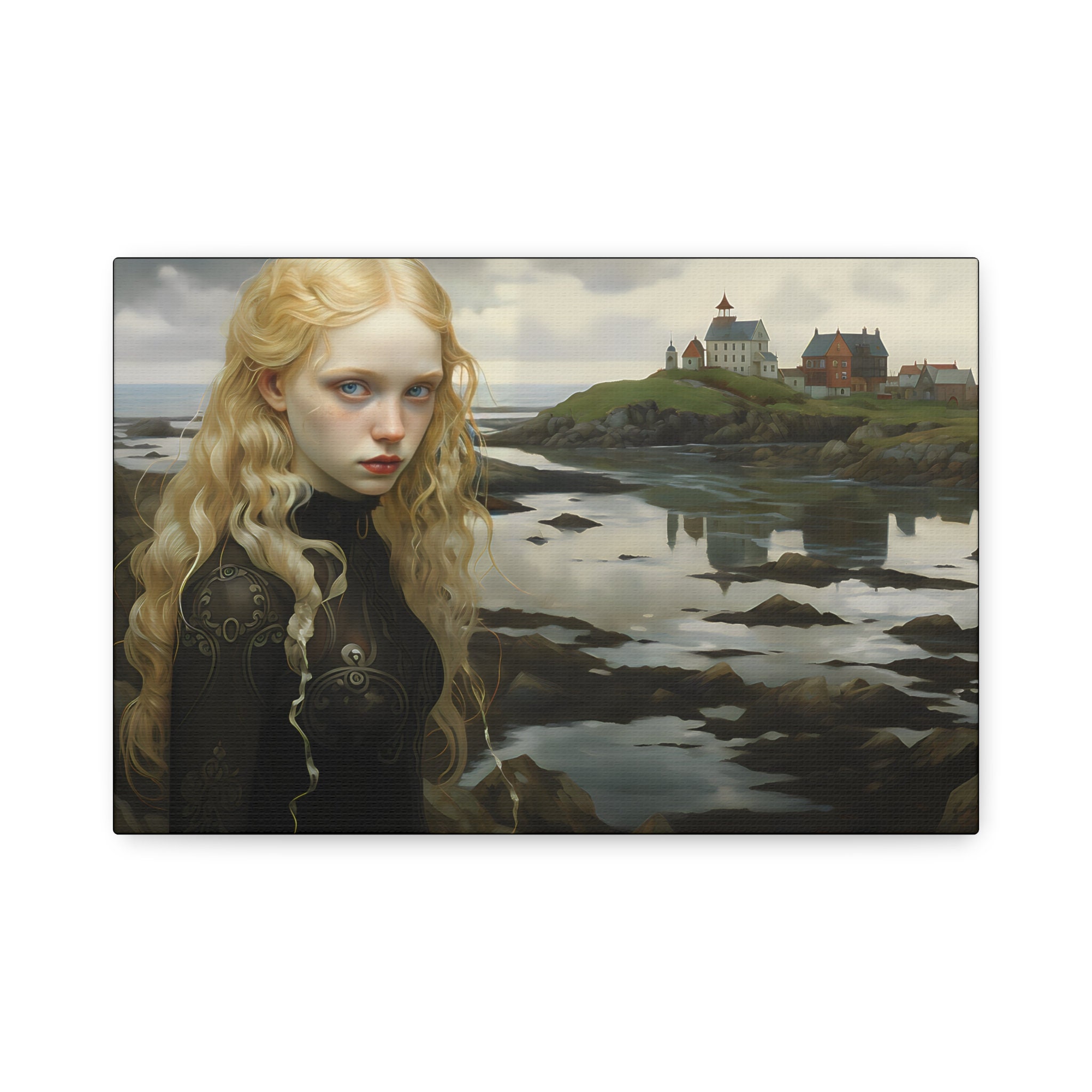 Pre-war Freya the Norse Goddess Art Painting on Canvas Wrap - Etsy