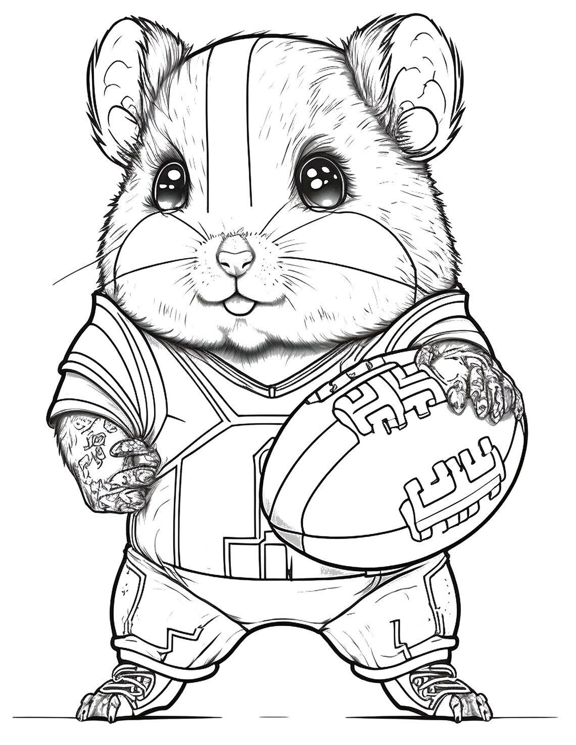 Hamster Coloring Pages Over 50 Pages of Hamsters in Everyday Life Not a ...