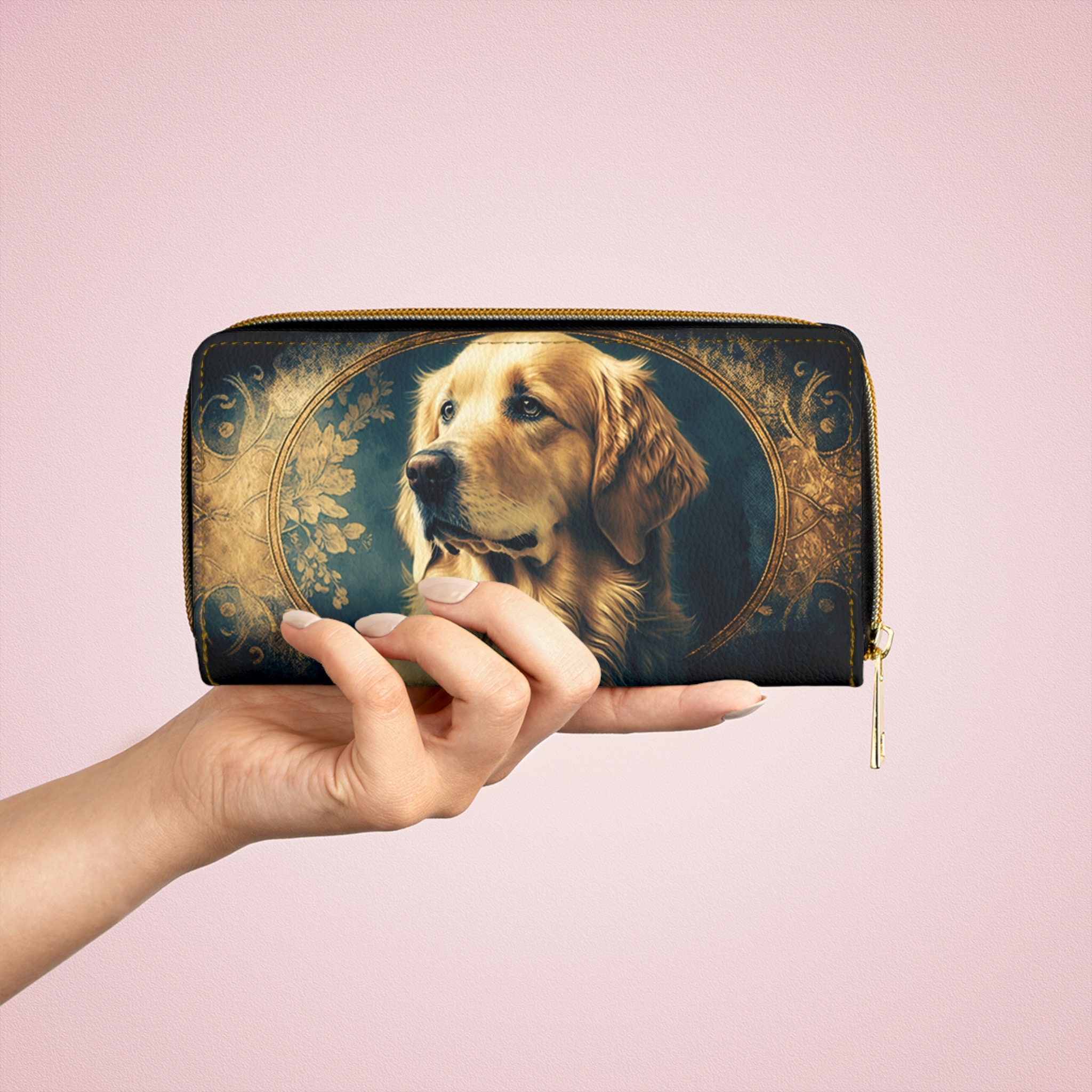 Golden Retriever Zipper Wallet Cottagecore Mid-century - Etsy Australia