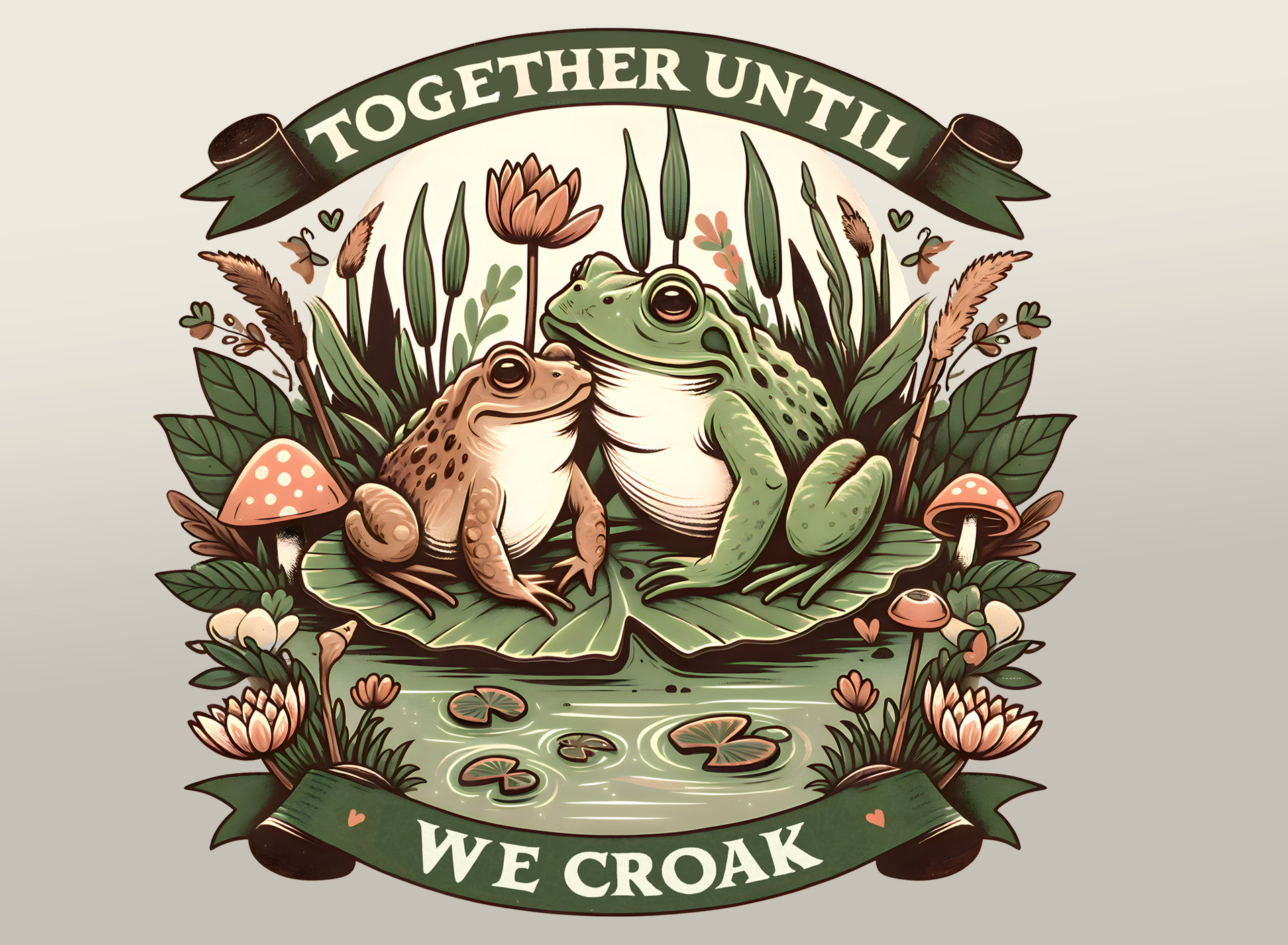 Together Until We Croak Frog & Toad Sweatshirt - Etsy UK