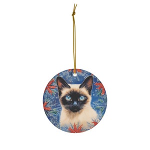 Siamese Cat Christmas Ornament - Etsy