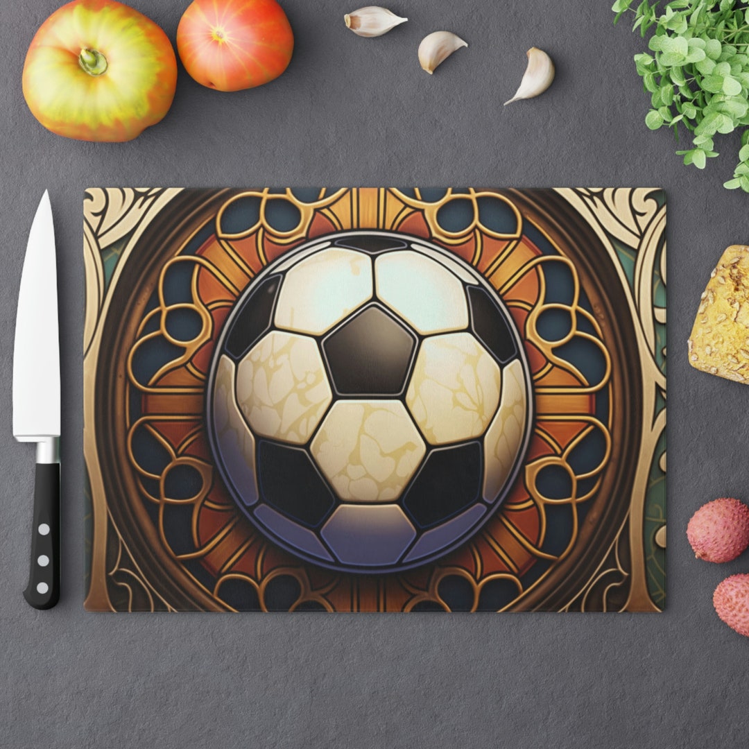 Art Nouveau Soccer Ball Cutting Board - Etsy